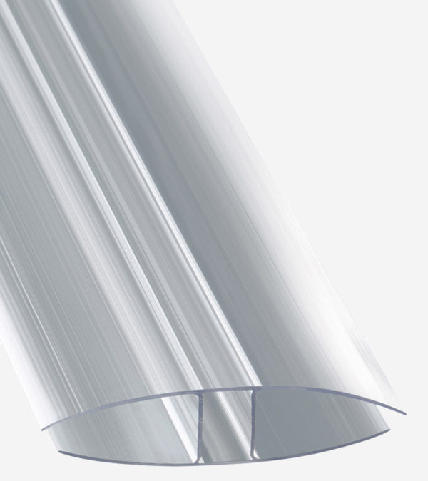 H-Profil transparent Polycarbonat für 16mm Stegplatten - Stegplattenzentrum